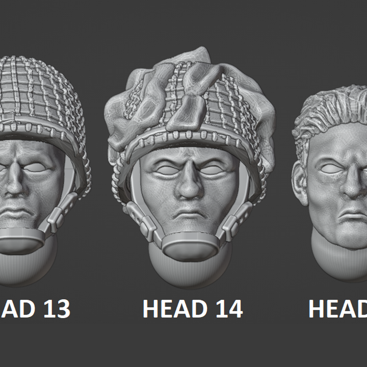 3D Printable WW2 28mm US Paratrooper SNIPER (+3 Heads variants) by ...