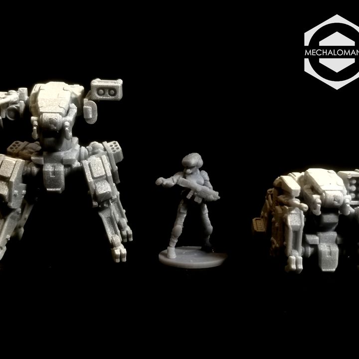 3D Printable Wendy Combat Drone (mech) by Rattapoom Kotchapong