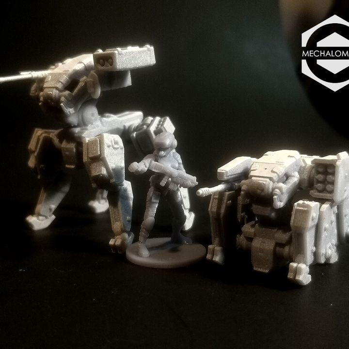 3D Printable Wendy Combat Drone (mech) by Rattapoom Kotchapong
