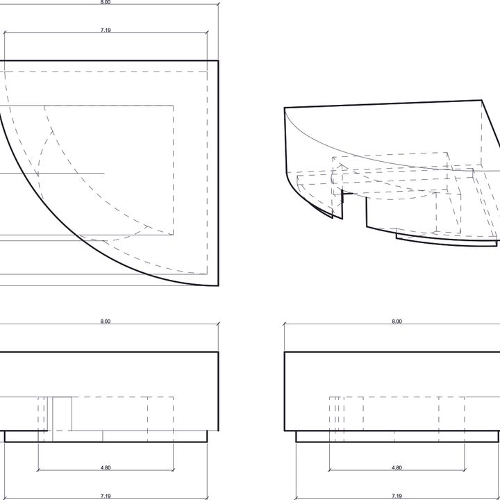 3D Printable LEGO Quarter Circle Round Flat Tile 1X1 by VLAD-MARIUS
