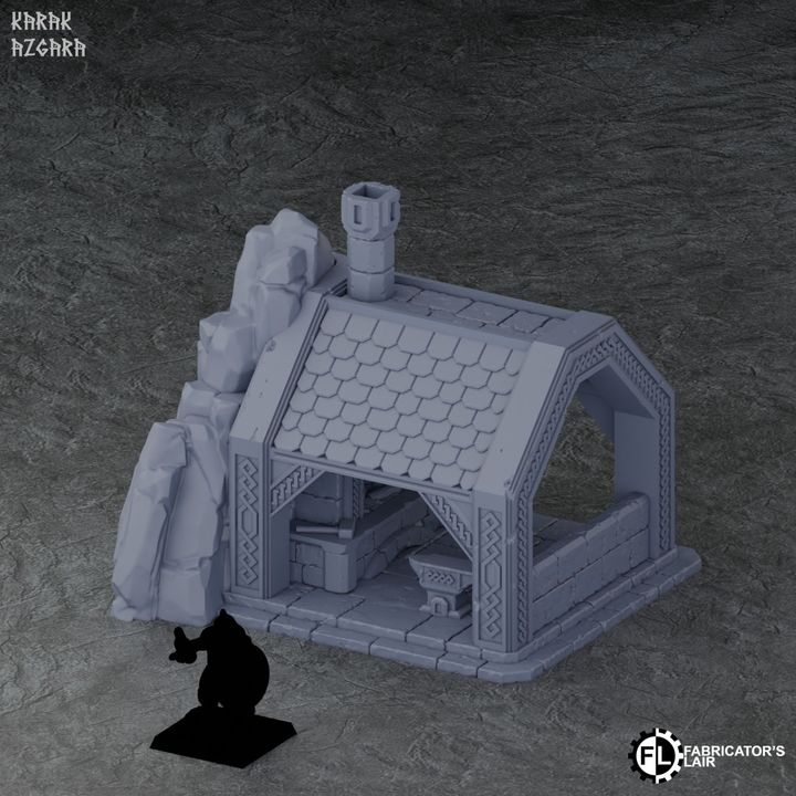 3D Printable Dwarf Forge by Fabricator's Lair