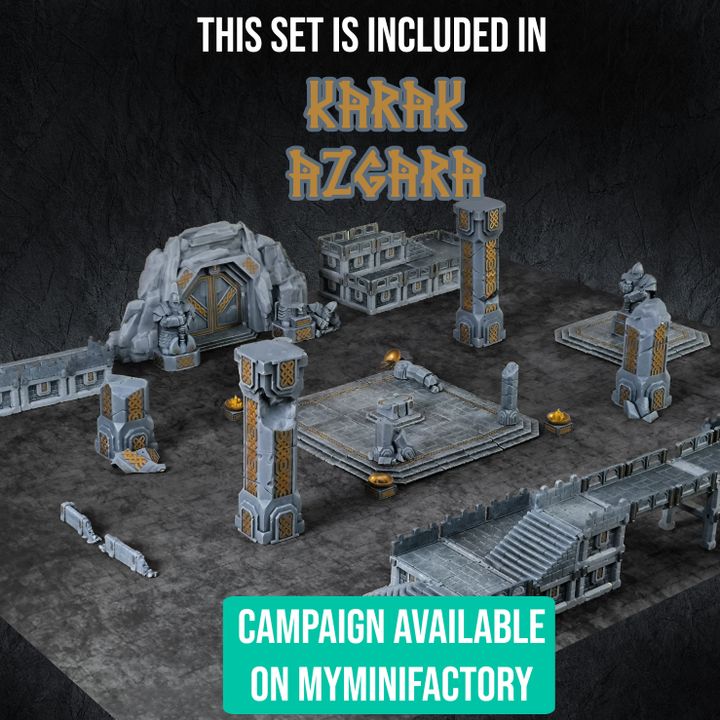 3D Printable Dwarf Heights (Modular) by Fabricator's Lair