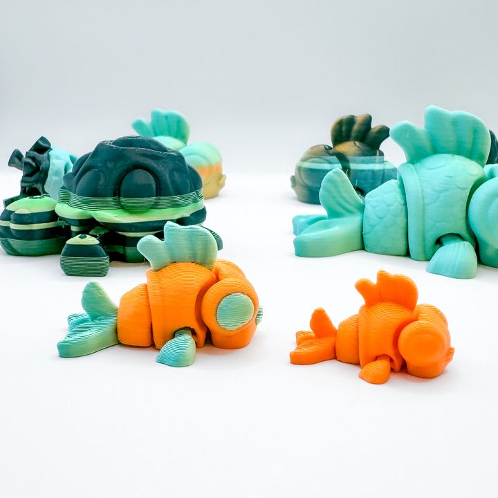 3D Printable M3D - Baby Goldfish by Meliora3D