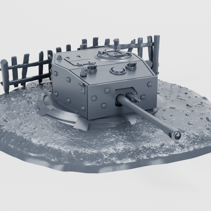 3D Printable BOLT ACTION - Dug-in tanks and turrets of WW2 (scale 1:56 ...