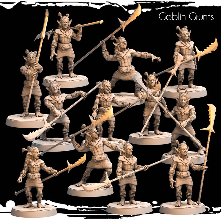 3D Printable Goblin Grunts - 12 poses - Army of Darkness: Greenskins by ...