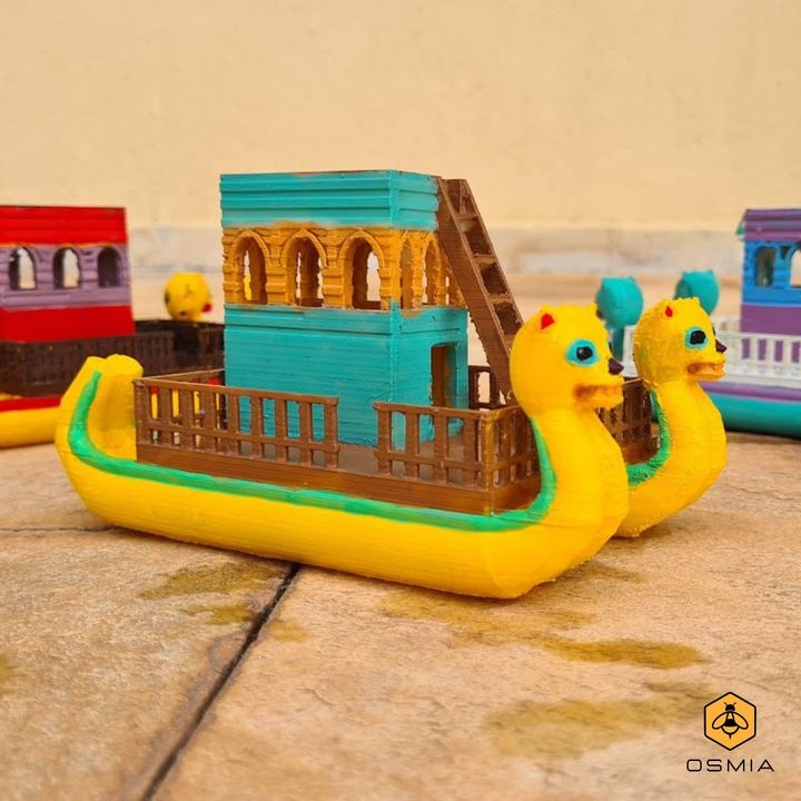 3D Printable Osmia Uros Totora Boat by Osmia Confections