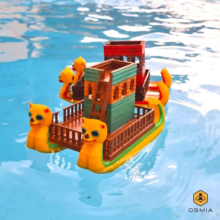 3D Printable Osmia Uros Totora Boat by Osmia Confections