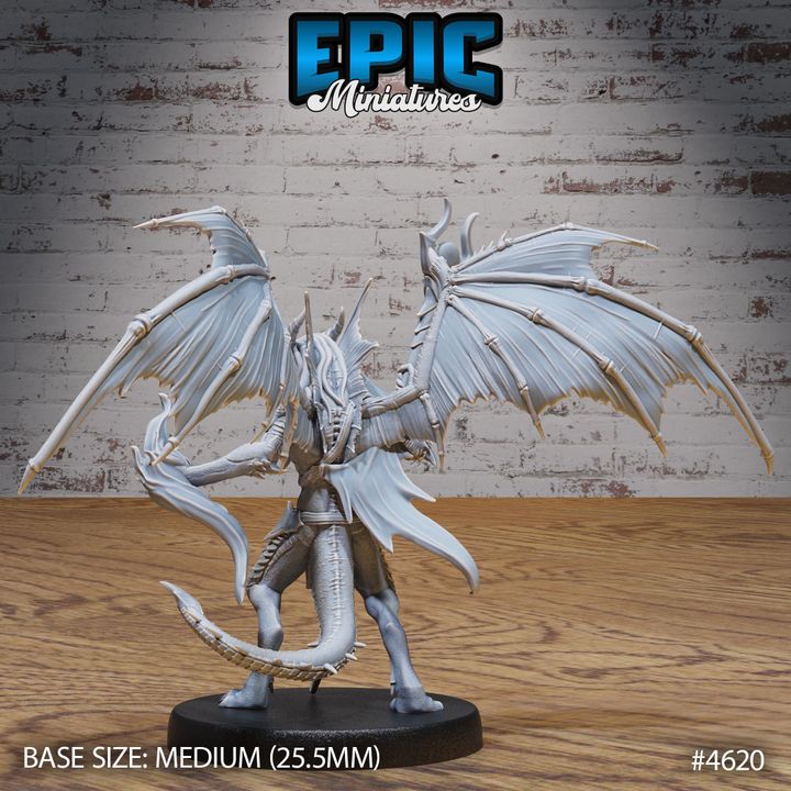 3D Printable Draconic Demon Gold Set / Winged Fire Lord / Beast ...