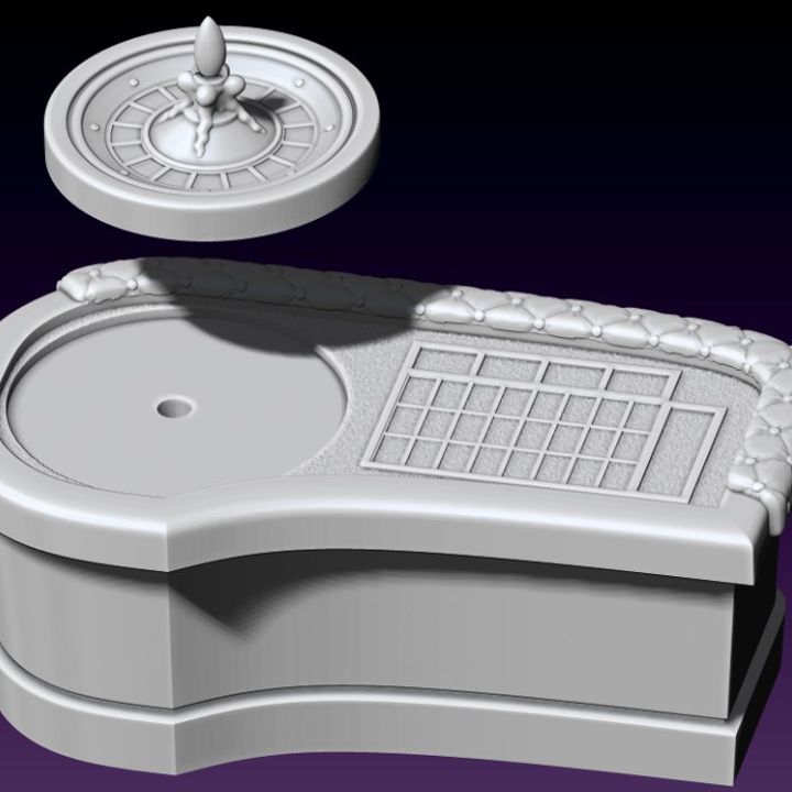 3D Printable Roulette Table by Mr. Bugg