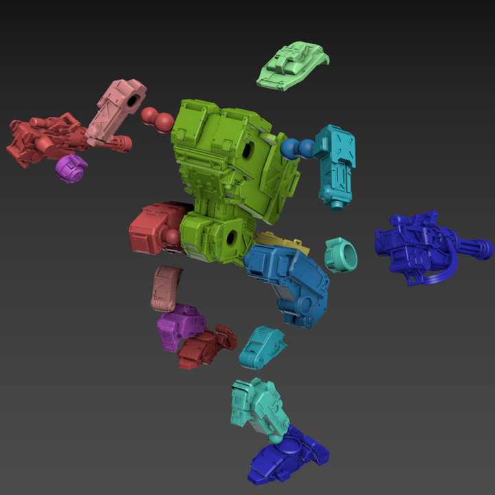 3D Printable Wolverine Poseable 100mm Set by Extra Guy