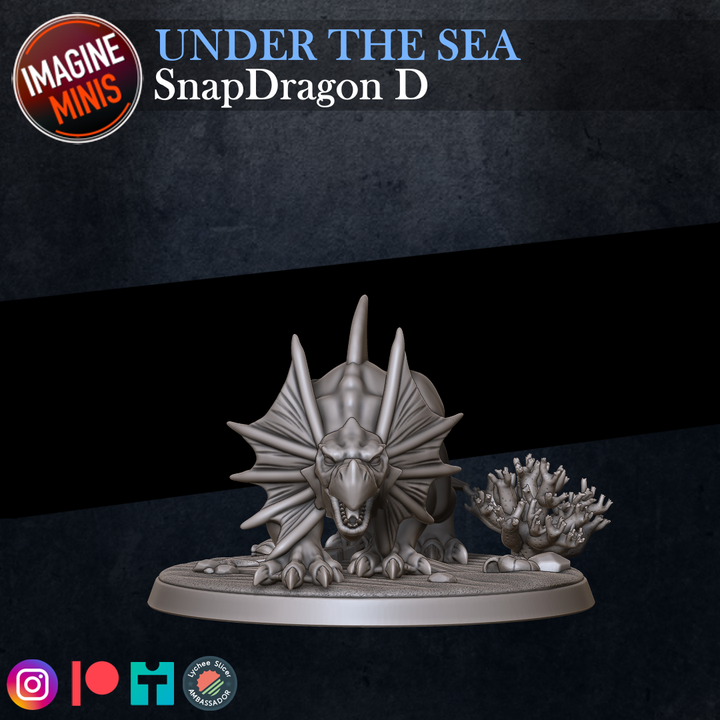 3D Printable Under The Sea - Snapdragon D by Imagine Minis