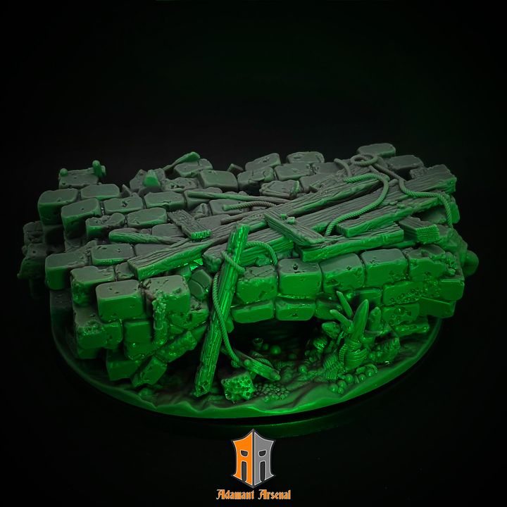 3D Printable Scenic Base - Blighttown by Adamant Arsenal