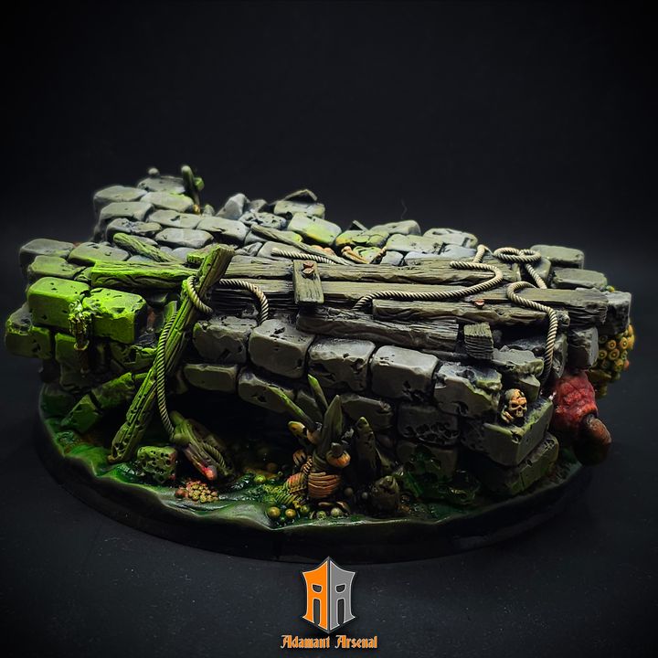 3D Printable Scenic Base - Blighttown by Adamant Arsenal