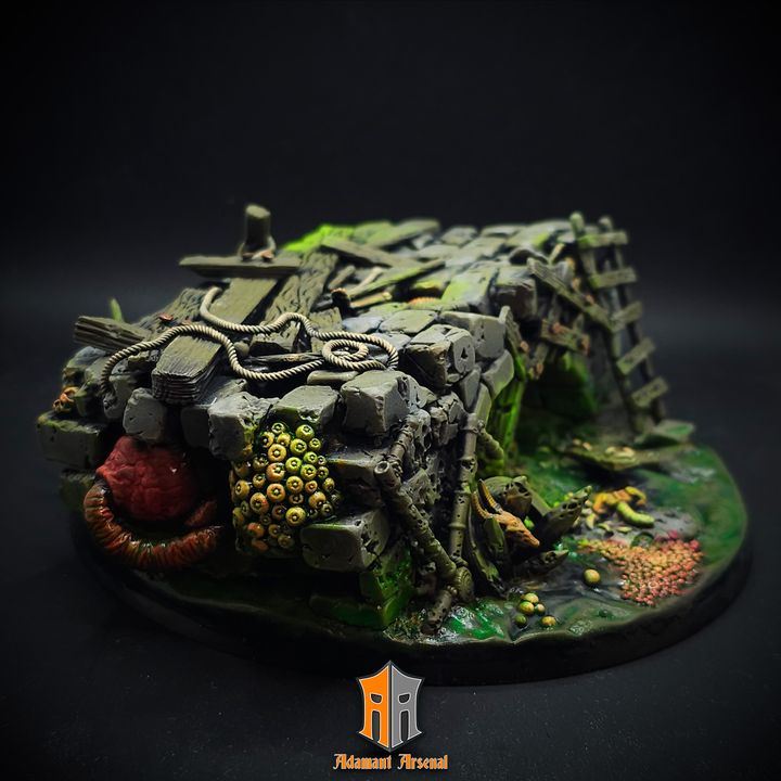 3D Printable Scenic Base - Blighttown by Adamant Arsenal