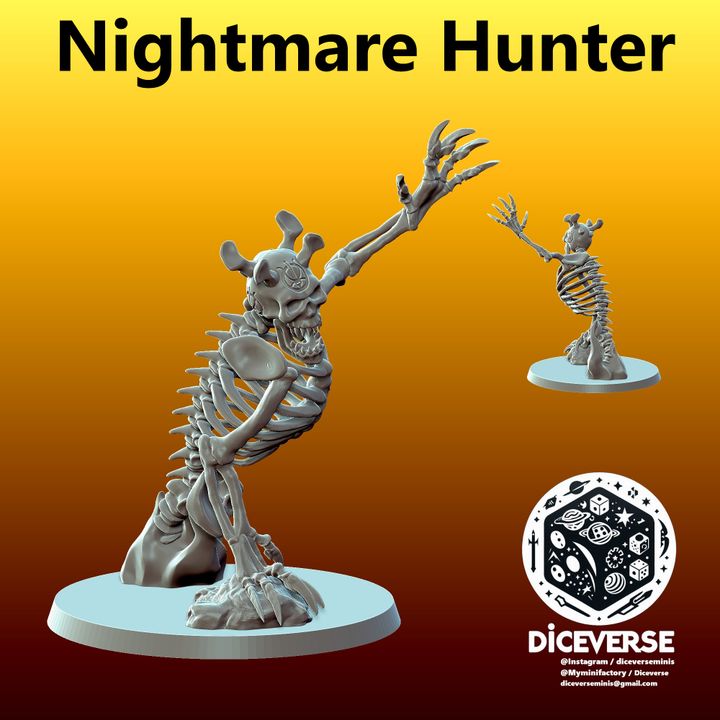 3D Printable Nightmare Hunter by Diceverse