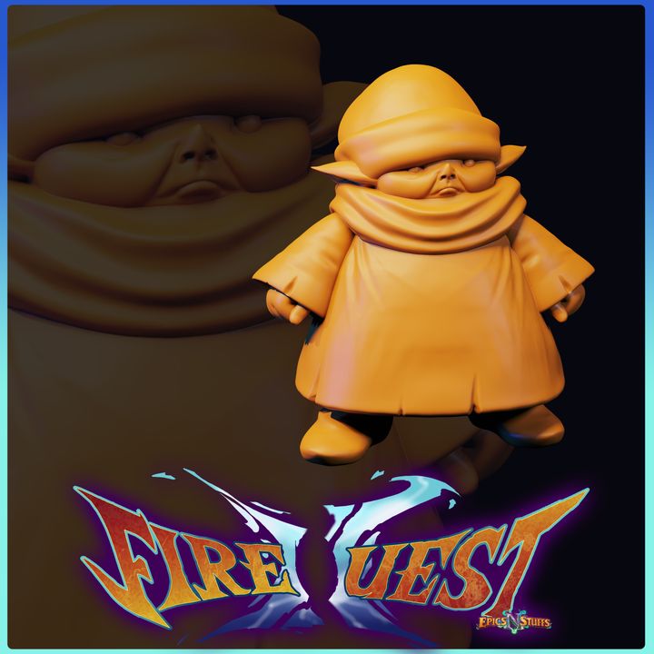 3D Printable Golem Boy 1, Fire Quest II Miniature/Statue - Pre ...