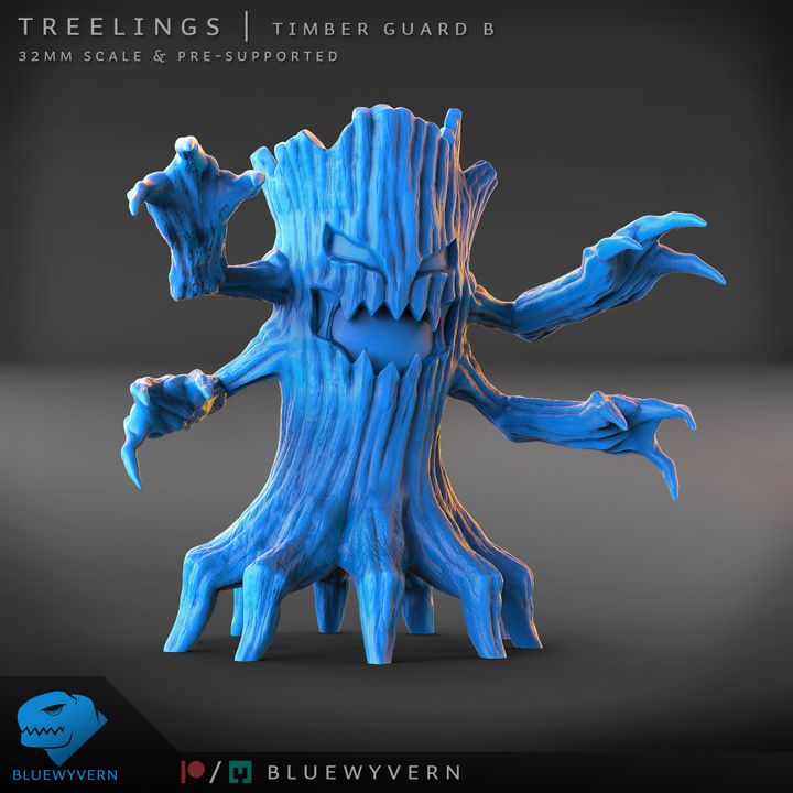 3D Printable Treelings - Timber Guard B by BlueWyvern