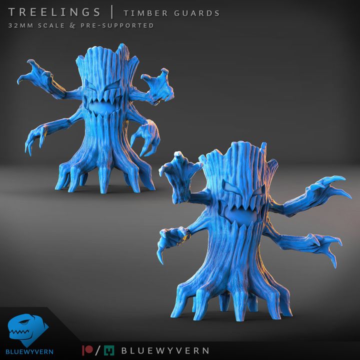 3D Printable Treelings - Timber Guards by BlueWyvern