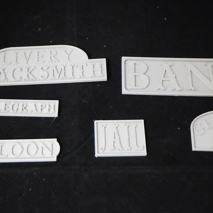 3D Printable Wild West Signs by Michael Crossman