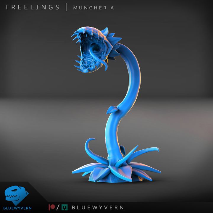 3D Printable Treelings - Muncher A by BlueWyvern