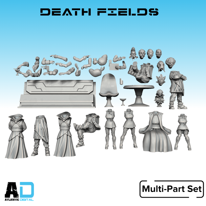 3D Printable Death Fields Spectators I: Owners and staff by Wargames ...