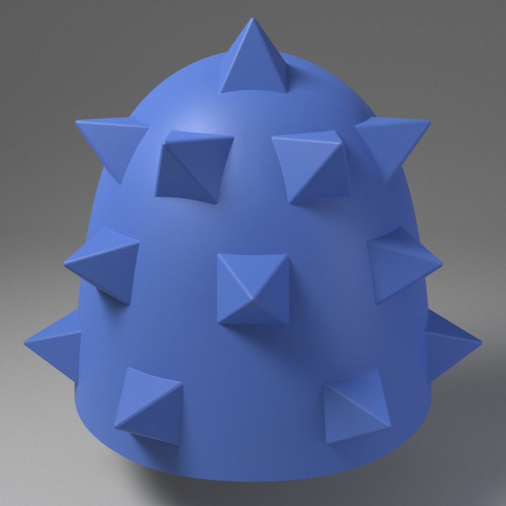 3D Printable Version Six New Scale Spiked V2 by Allan Peter Berry