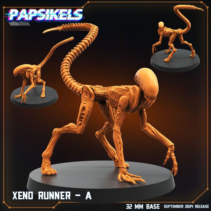 3D Printable XENO RUNNERS by PAPSIKELS MINIATURES
