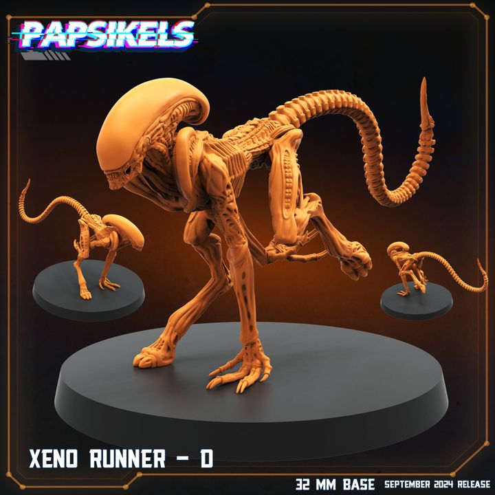 3D Printable XENO RUNNERS by PAPSIKELS MINIATURES