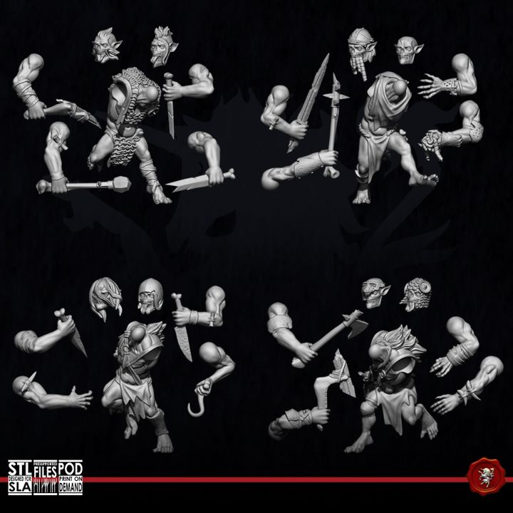 3D Printable Ghouls by LastSword Miniatures