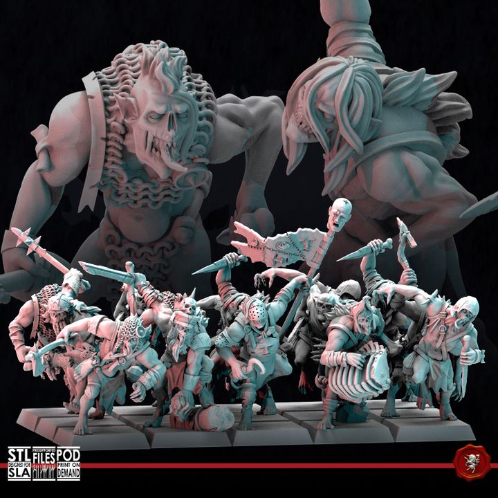 3D Printable Ghouls by LastSword Miniatures