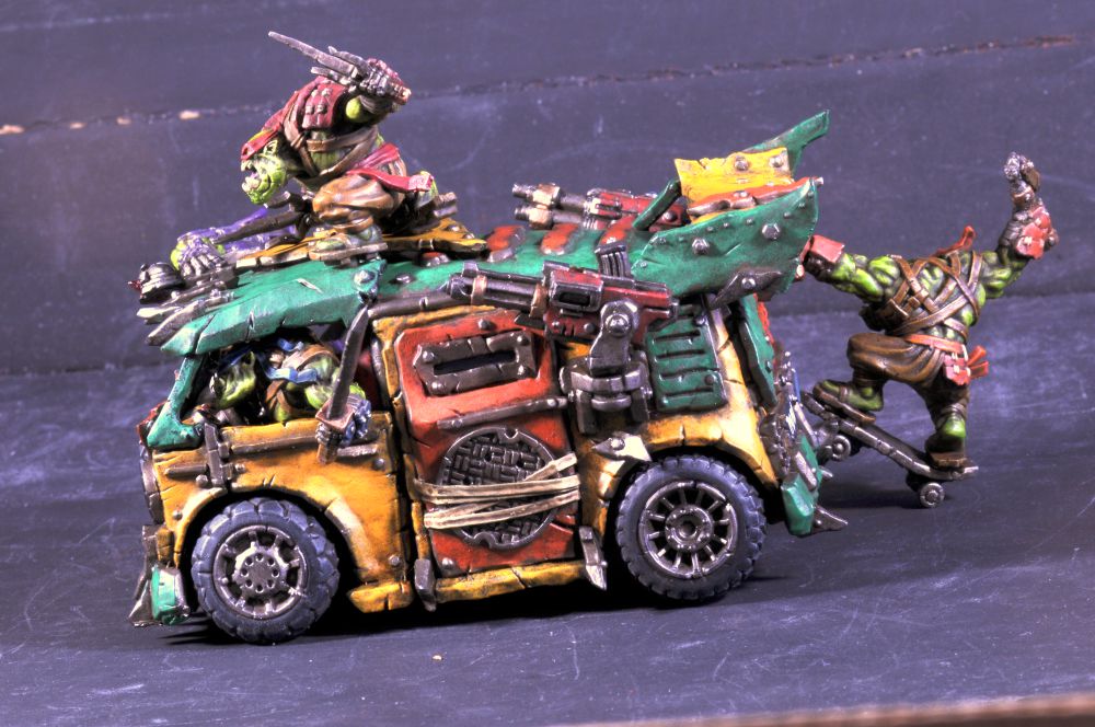 3D Printable Orc Ninja Battle Van by Puppetswar Miniatures