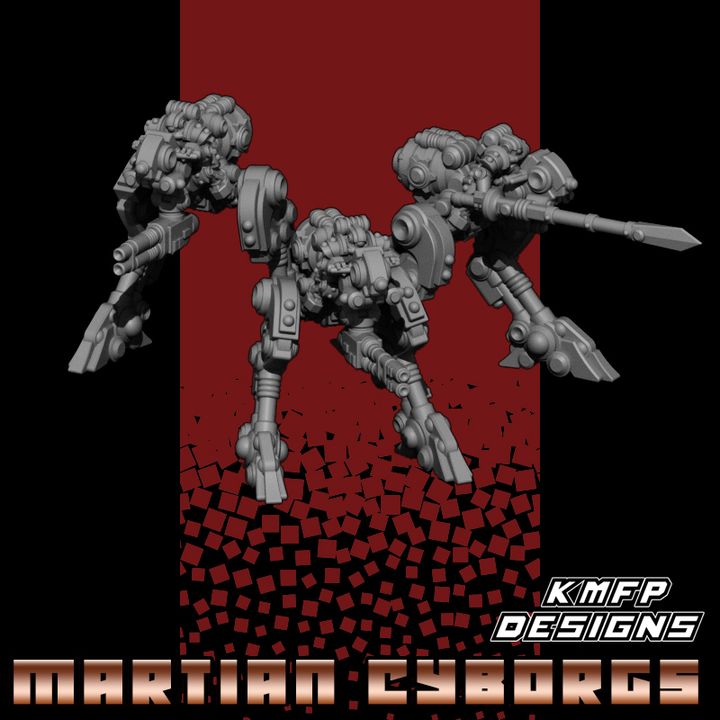 3D Printable Martian Cyborg - Dynamo Strider V2 by KMFP Designs