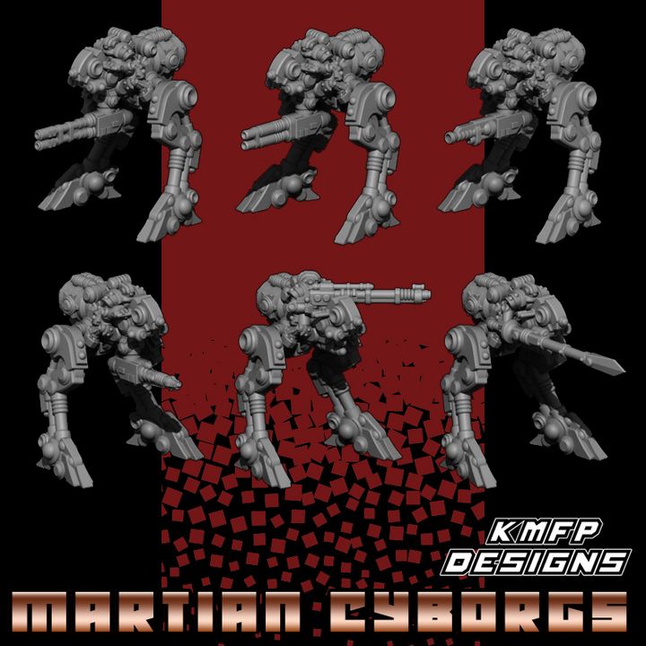 3D Printable Martian Cyborg - Dynamo Strider V2 by KMFP Designs