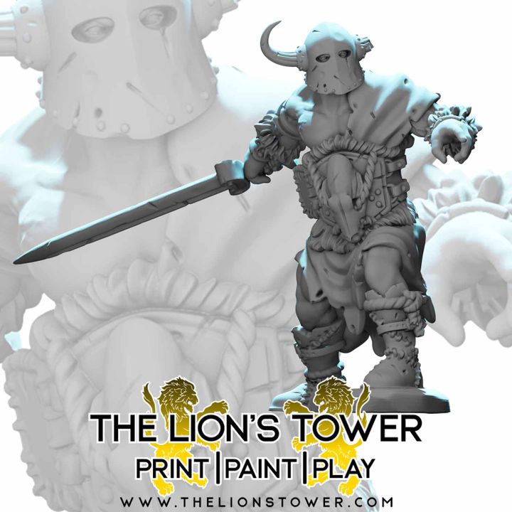 3D Printable Goliath Barbarians - set of 3 (32mm scale presupported ...