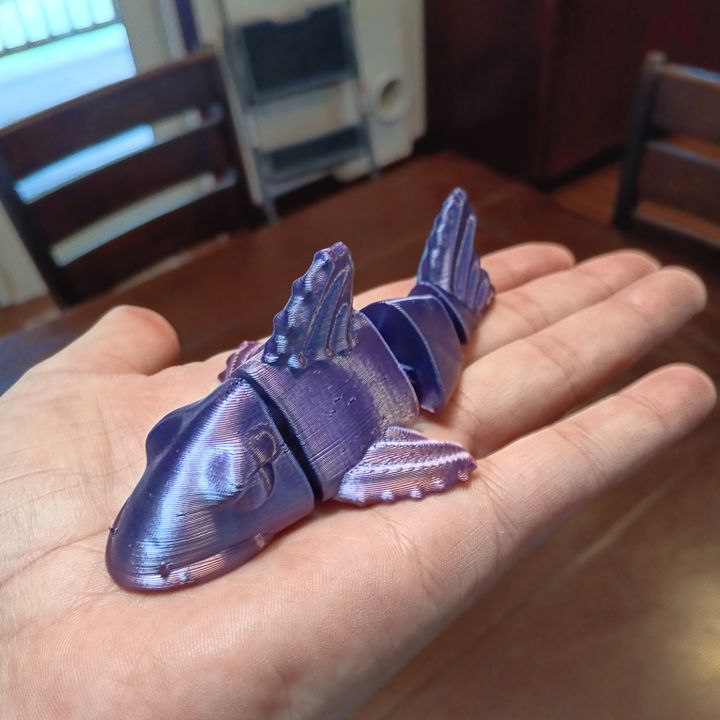 3D Printable Koi Fish - flexi fidget toy - print in place by tim