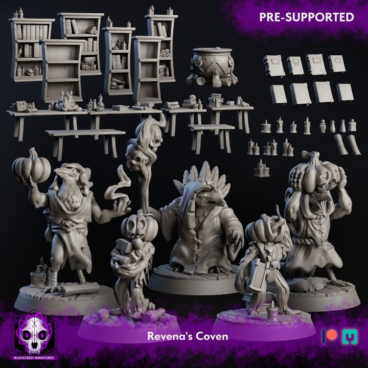 3D Printable Syndicate of the Hunt | Revena's Coven by Blackcrest ...