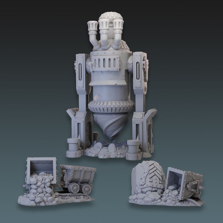 3D Printable Iron Guard Terrain Pack by Strange Plastic