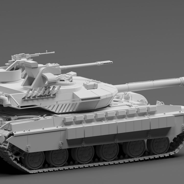 3D Printable Ukrainian T64E MBT with 2 RCWS by The Military Industrial ...
