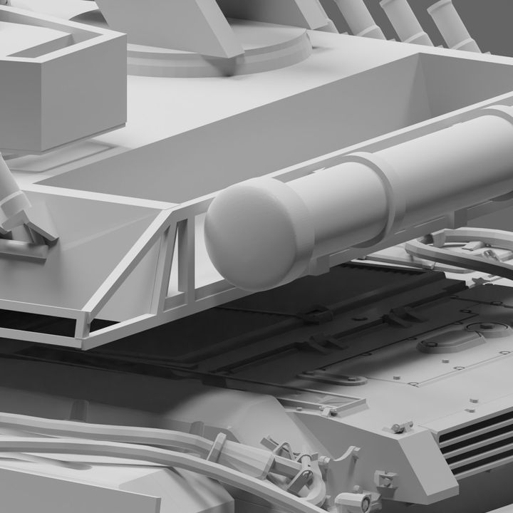 3D Printable Ukrainian T64E MBT with 2 RCWS by The Military Industrial ...