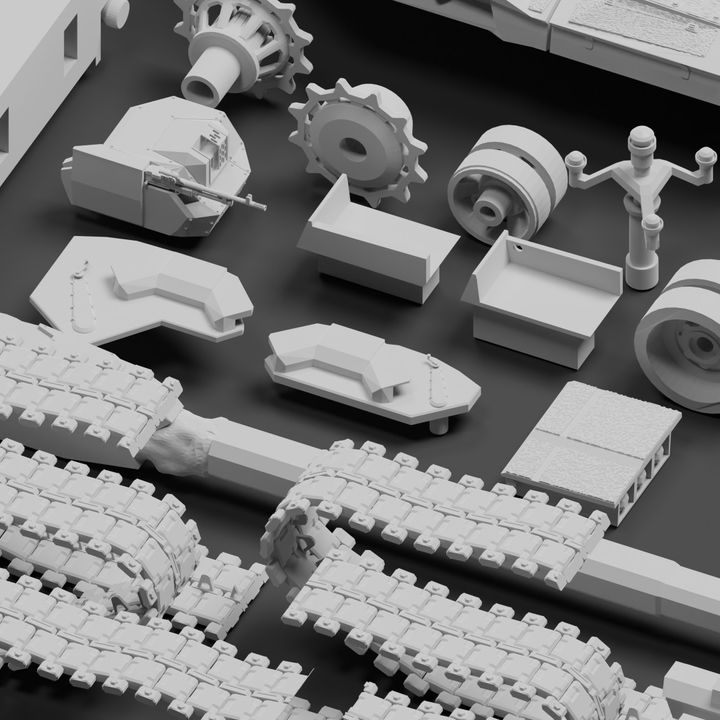 3D Printable French AMX 56 Leclerc Evolution by The Military Industrial ...