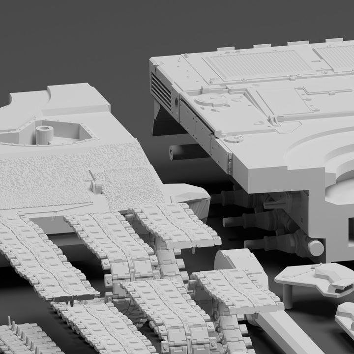 3D Printable French AMX 56 Leclerc Evolution by The Military Industrial ...