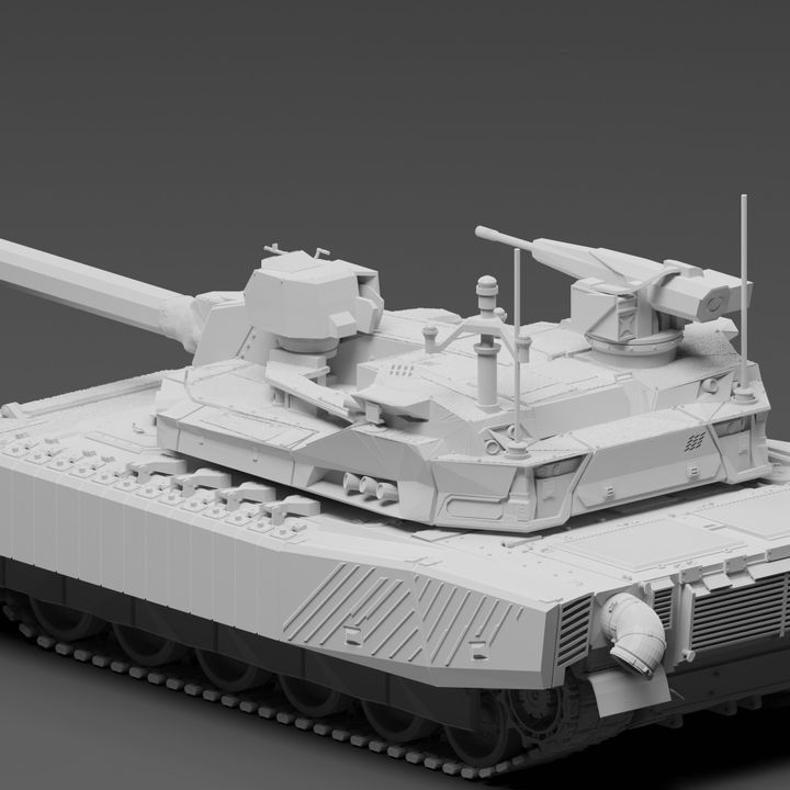 3D Printable French AMX 56 Leclerc Evolution by The Military Industrial ...
