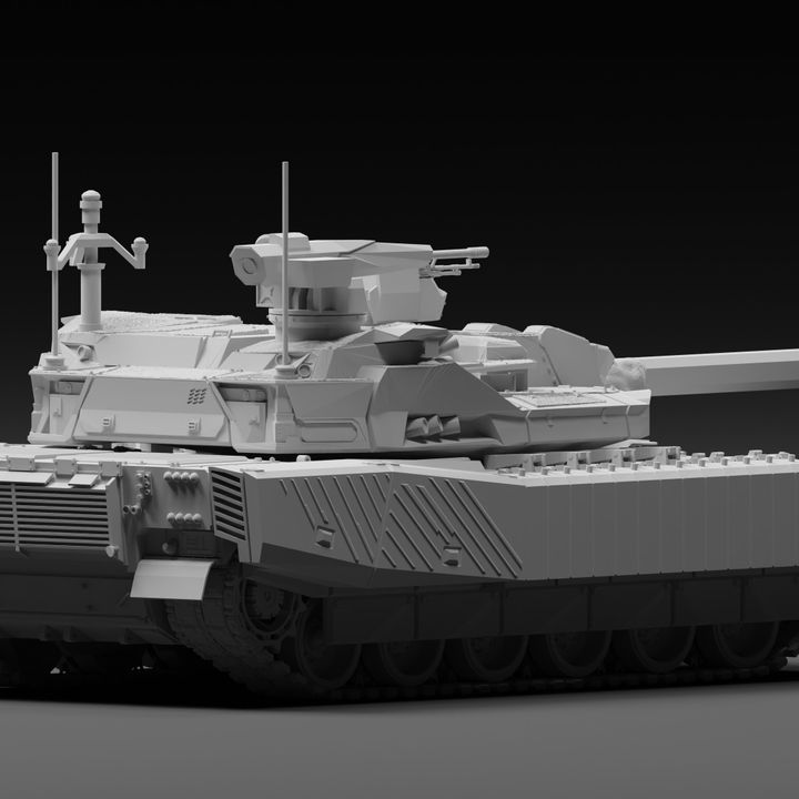 3D Printable French AMX 56 Leclerc Evolution by The Military Industrial ...