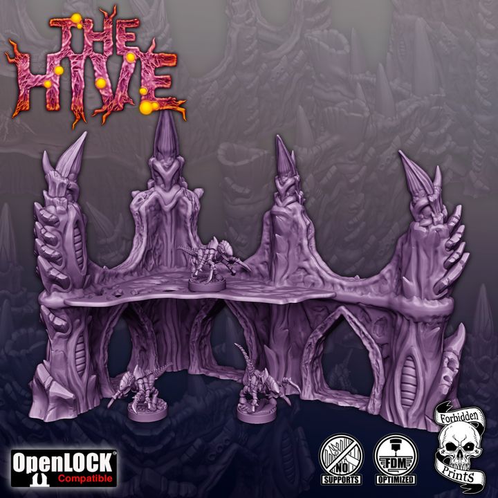 3D Printable The Hive - Bug Ruins. by Forbidden Prints