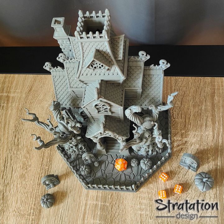 3D Printable Macabre Domain Halloween Collection by Stratation Design