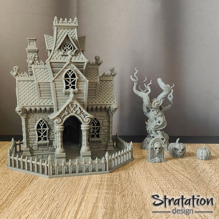 3D Printable Macabre Domain Halloween Collection by Stratation Design