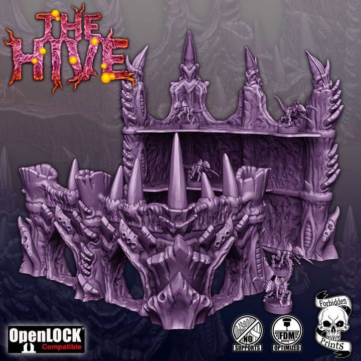 3D Printable The Hive - Bug Ruins BUNDLE! Set by Forbidden Prints