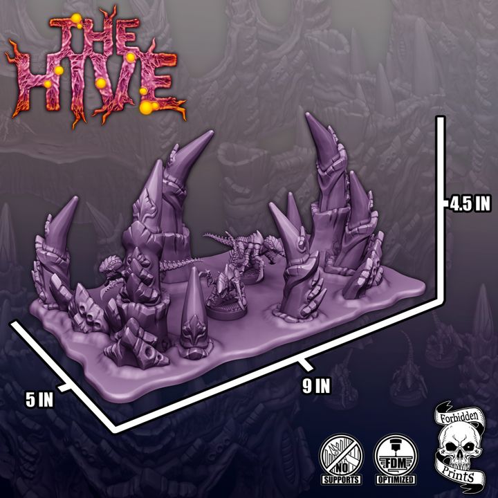 3D Printable The Hive - Bug Ruins BUNDLE! Set by Forbidden Prints