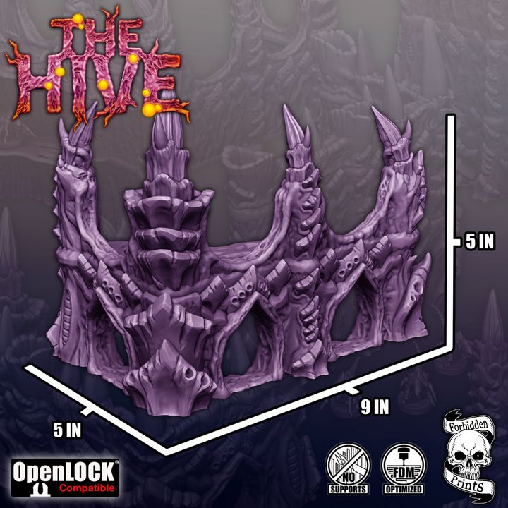 3D Printable The Hive - Bug Ruins BUNDLE! Set by Forbidden Prints