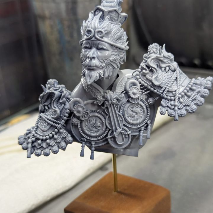 3D Printable Sun Wu Kong bust by Dragon Gate Tavern